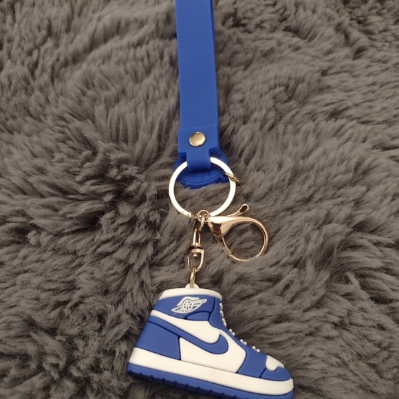 Nike | Accessories | Nike Air Jordan Blue Keychain | Poshmark